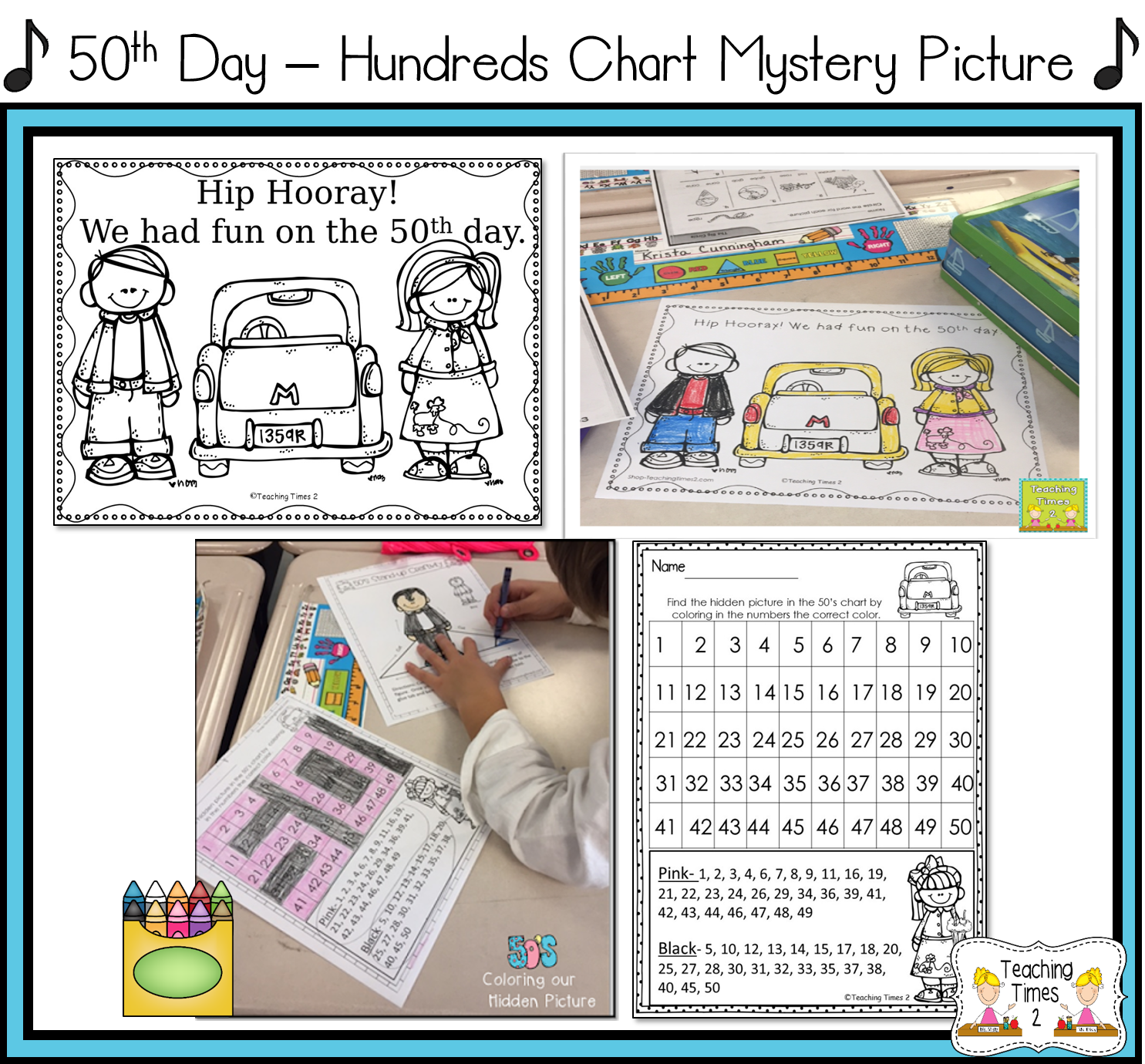 50th Day of School Celebration with Free Resources! - Teaching Times 2
