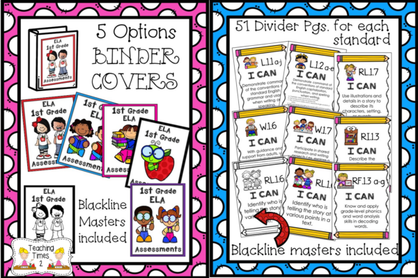 First Grade Common Core ELA Assessments - Teaching Times 2