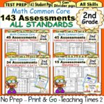 2nd Grade Common Core Math Assessments - Teaching Times 2