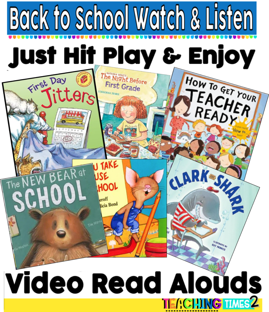 Back To School Video Read Alouds