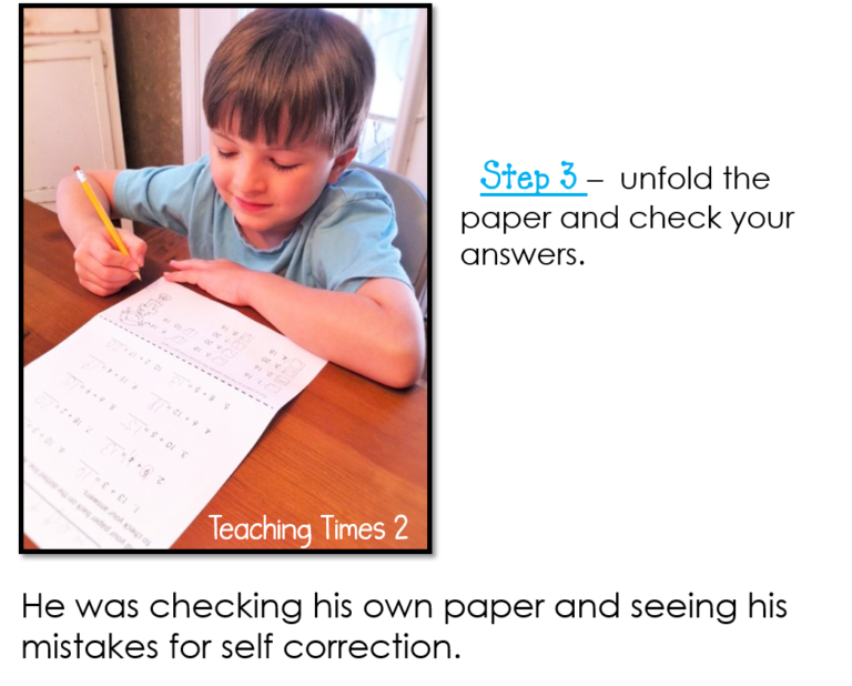 Back To School- FOLD On The BOLD-SELF CHECKING SKILL PRACTICE ...