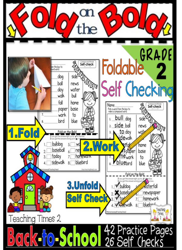 Back To School- FOLD On The BOLD-SELF CHECKING SKILL PRACTICE ...