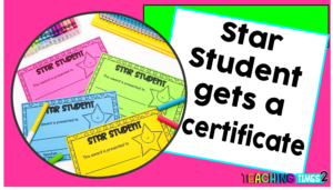Star Student Celebration In The Classroom